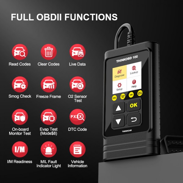 THINKCAR OBD2 Scanner, THINKOBD100 Engine Fault Code Reader