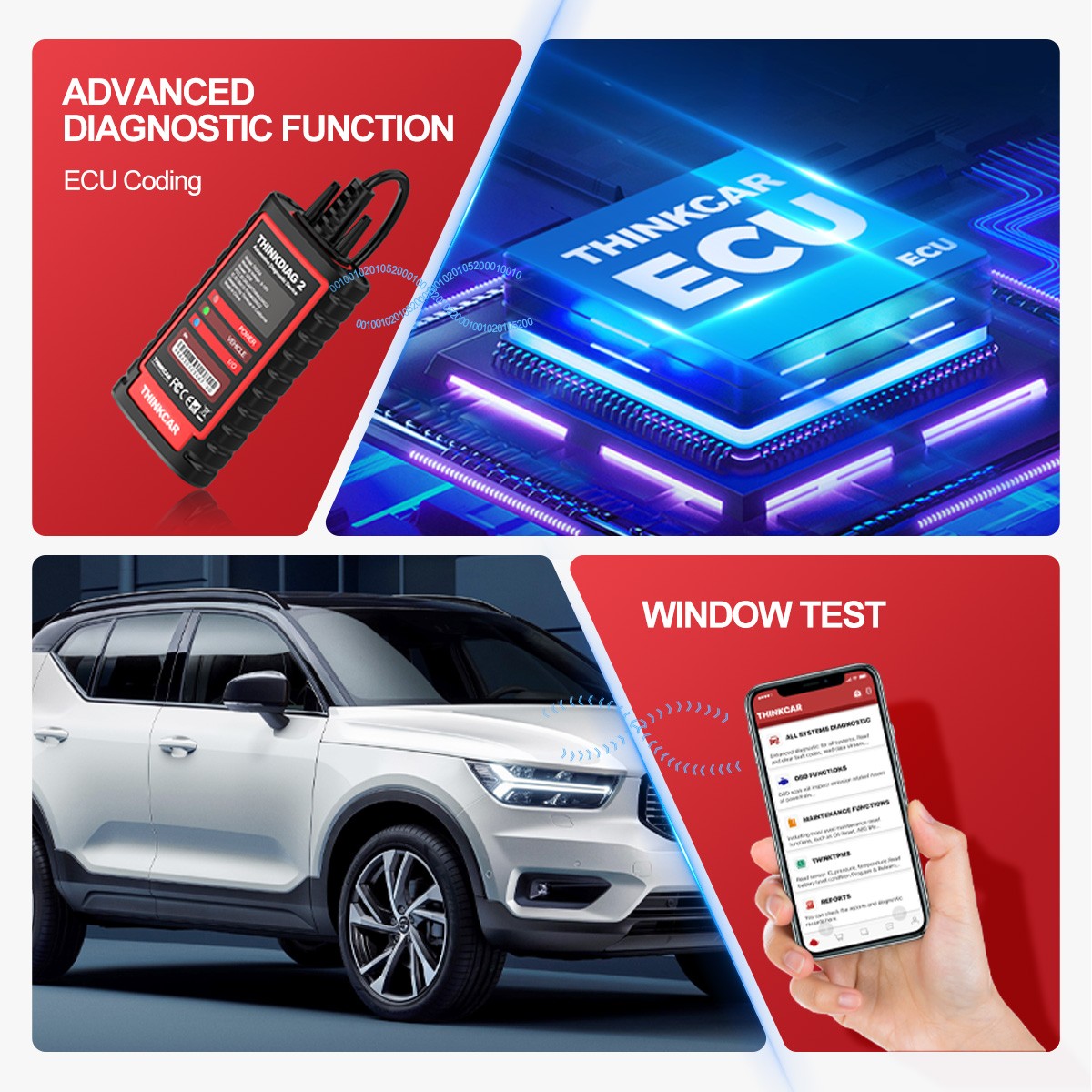 THINKDIAG 2 OBD2 Diagnostic Scanner Bluetooth5.0 with CAN-FD