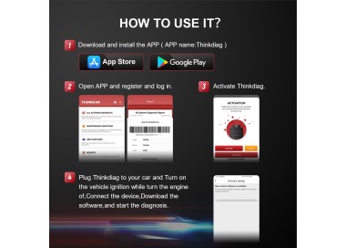 THINKDIAG OBD2 Scanner Bluetooth OE Level Diagnostic Tools Version ...